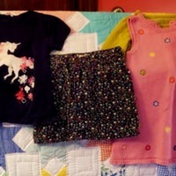 various | Dresses | Girls 5t Jumper Skirt Shirt Lot 4 Piece | Poshmark
